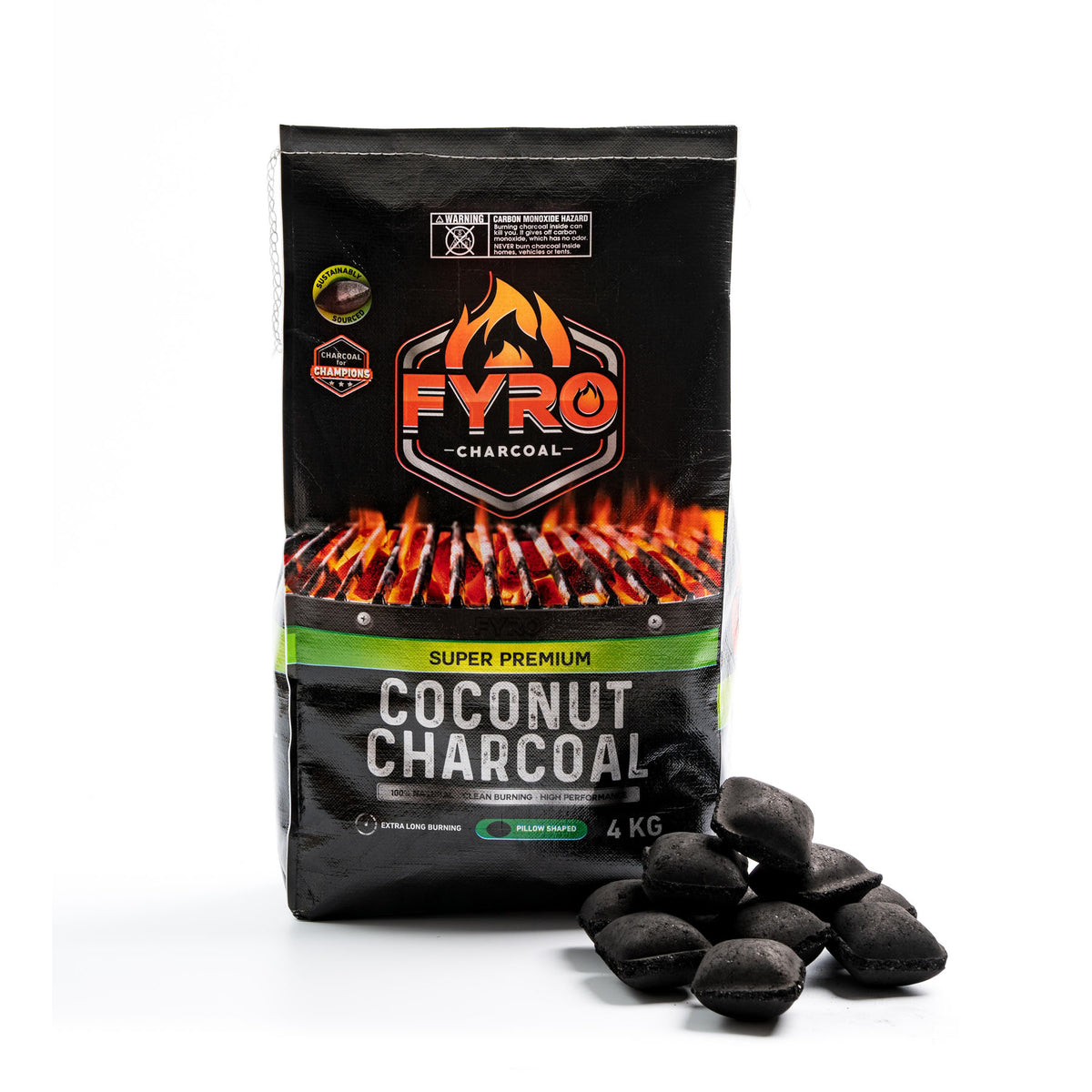 FYRO Coconut Briquettes 4kg – BBQ39
