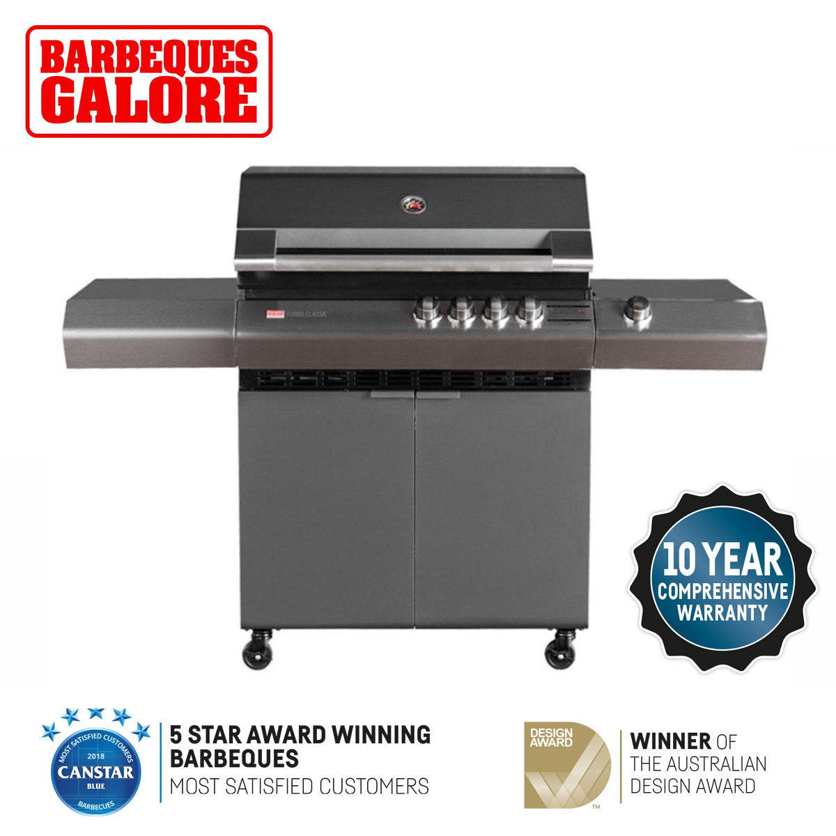 Turbo Classic 4 Burner - with Side Burner – BBQ39