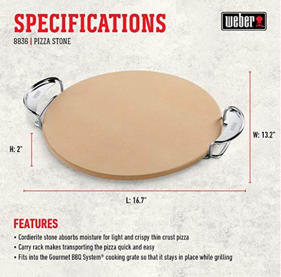 Weber Pizza Stone – The Barbecue Store Thailand
