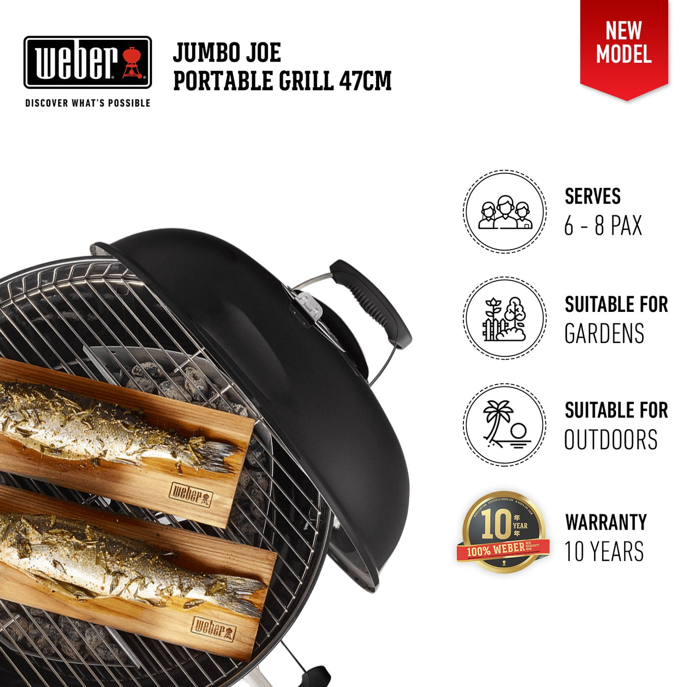 Weber 47 ซม. Jumbo Joe - สหรัฐอเมริกา – BBQ39