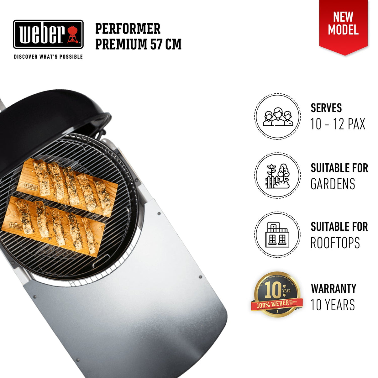 WEBER 57cm Performer Premium GBS – USA – The Barbecue Store Thailand