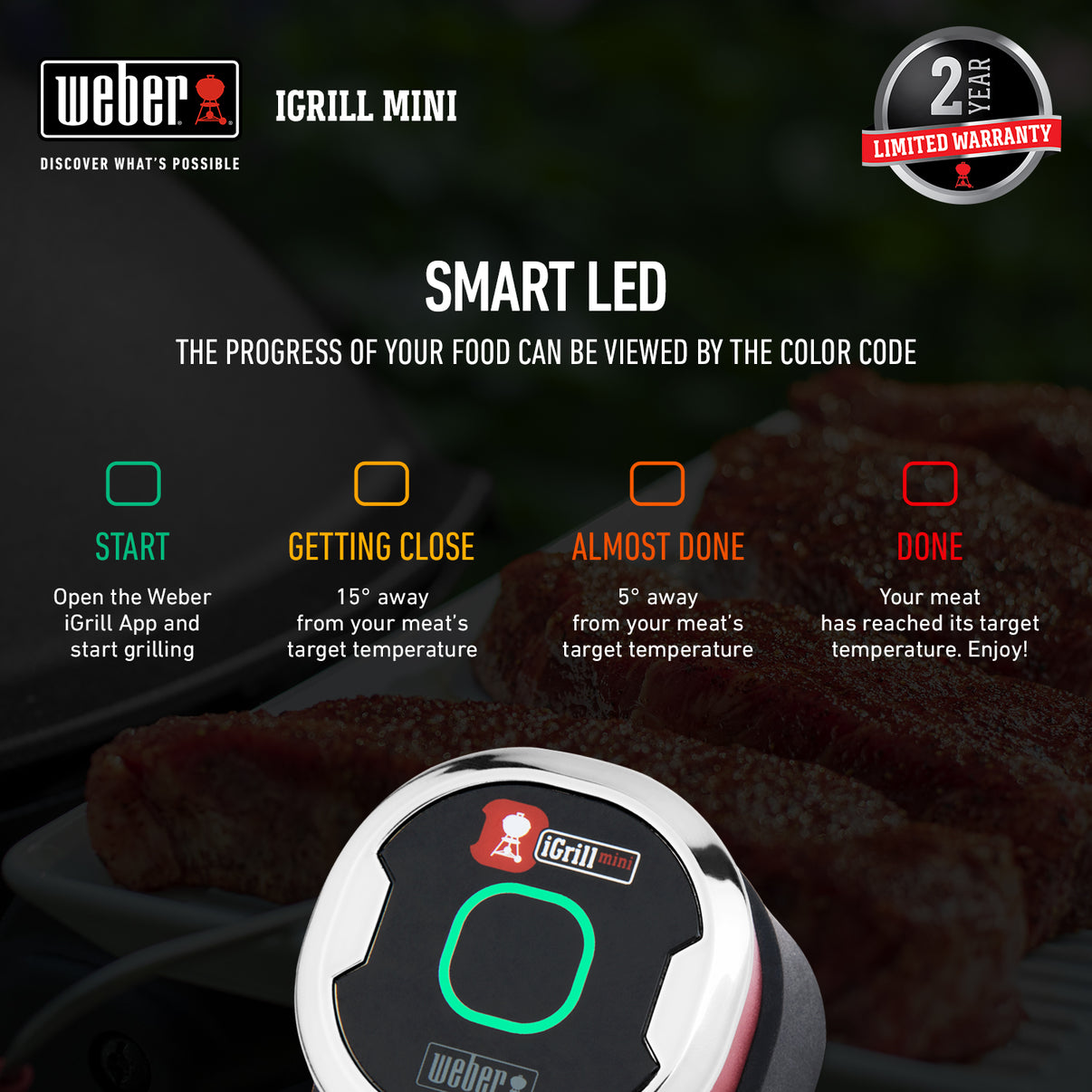WEBER iGrill Bluetooth Thermometer – The Barbecue Store Thailand