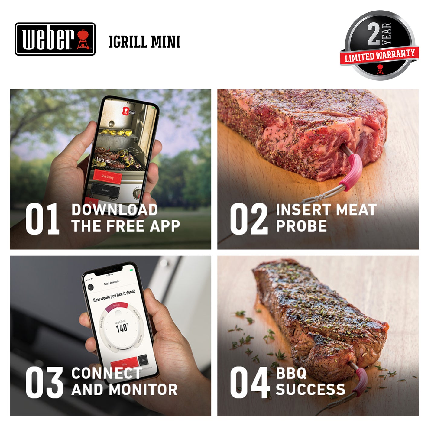 WEBER iGrill Bluetooth Thermometer – The Barbecue Store Thailand