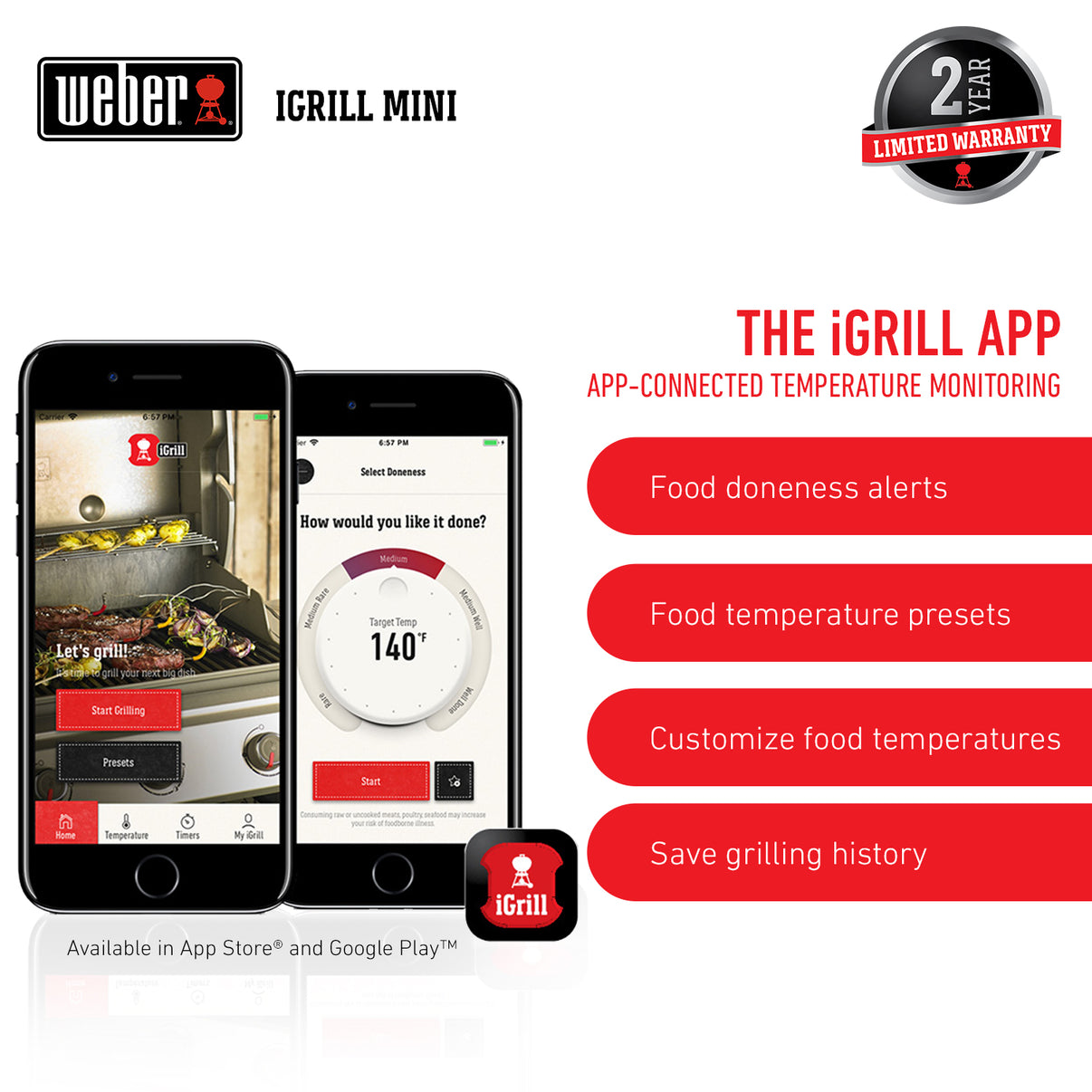 WEBER iGrill Bluetooth Thermometer – The Barbecue Store Thailand