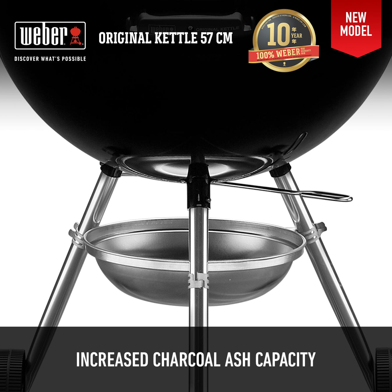 WEBER 57cm Original Kettle with Thermometer – BBQ39