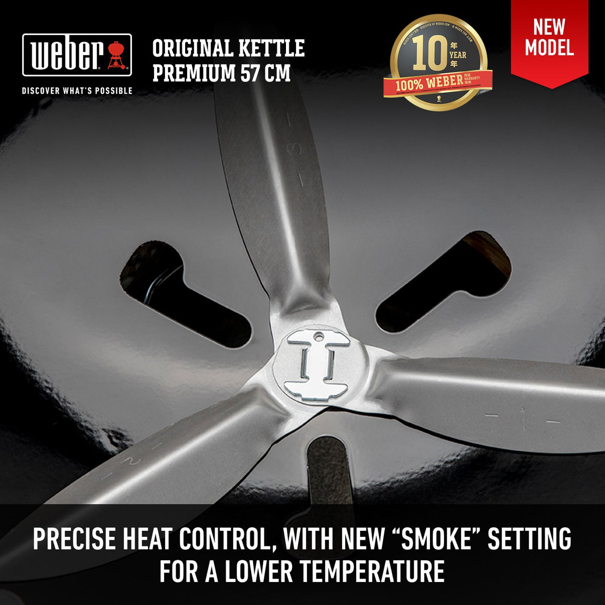 WEBER 57cm Original Kettle Premium GBS – The Barbecue Store Thailand