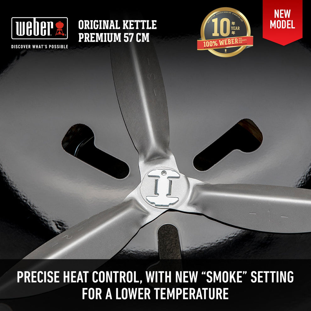 WEBER 57cm Original Kettle Premium GBS – The Barbecue Store Thailand
