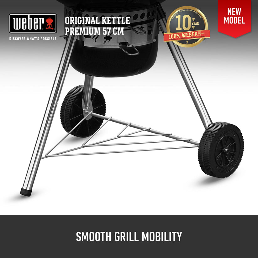 WEBER 57cm Original Kettle Premium GBS – The Barbecue Store Thailand